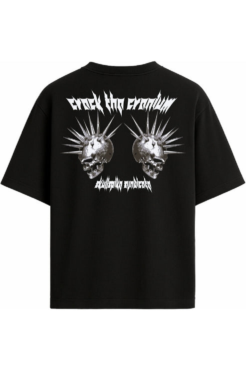 Crack The Cranium Black Oversized T-shirt – Bad and Boujee