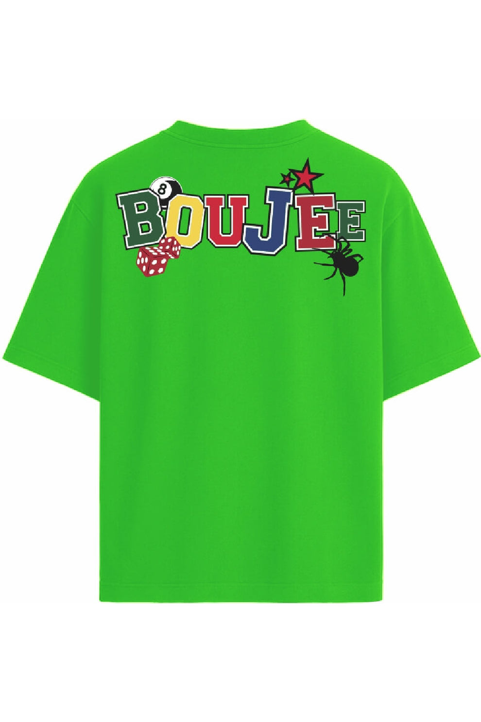 Bad & Boujee Old School Green Oversized T-shirt – Bad and Boujee